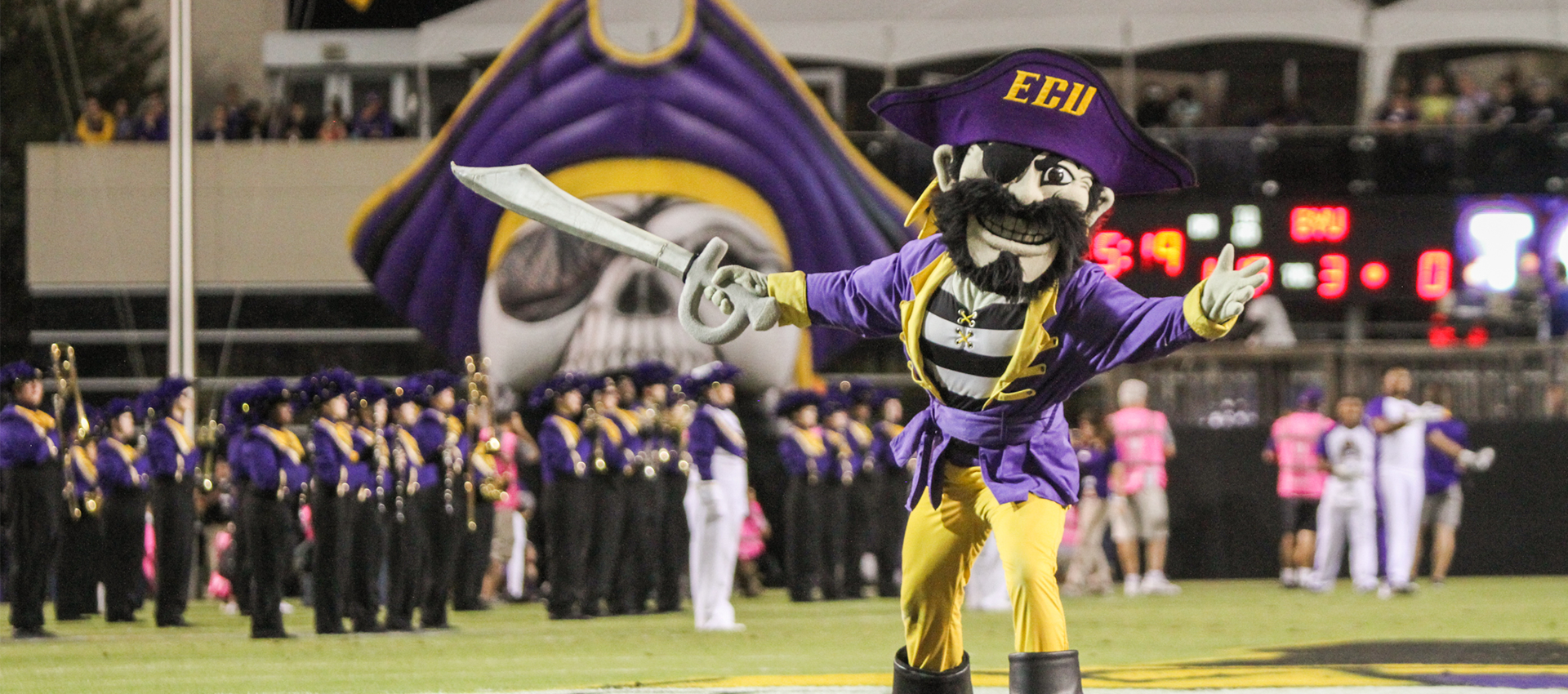East Carolina Mascot Competitive Mascots Provide Soul Football